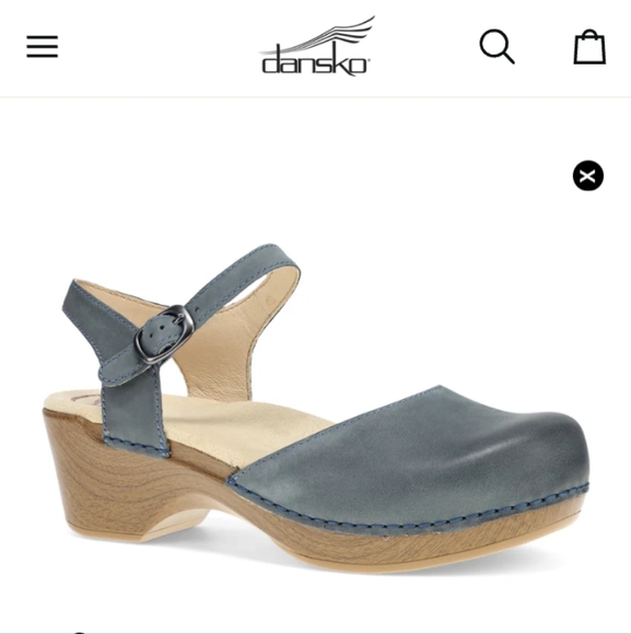 Dansko | Shoes | Dansko Sam Denim Blue Leather Mules Mary Janes Classic ...